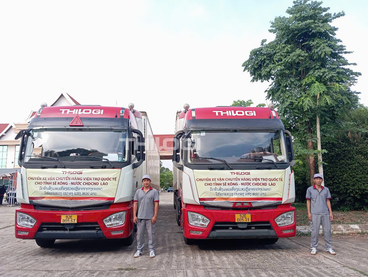 THILOGI vận chuyển hàng viện trợ quốc tế đến tỉnh Sê Kông, Lào