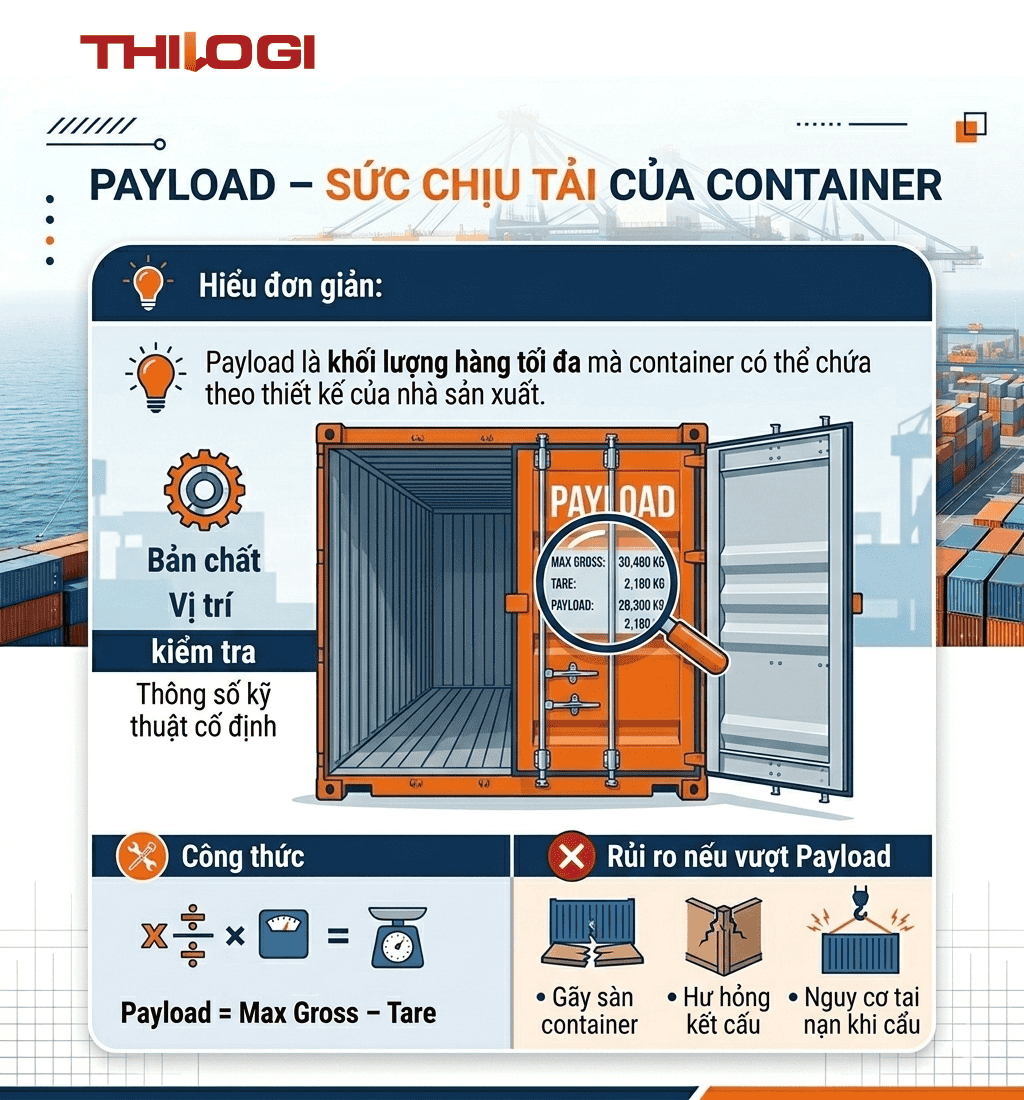 Cách xác định vị trí container trên tàu